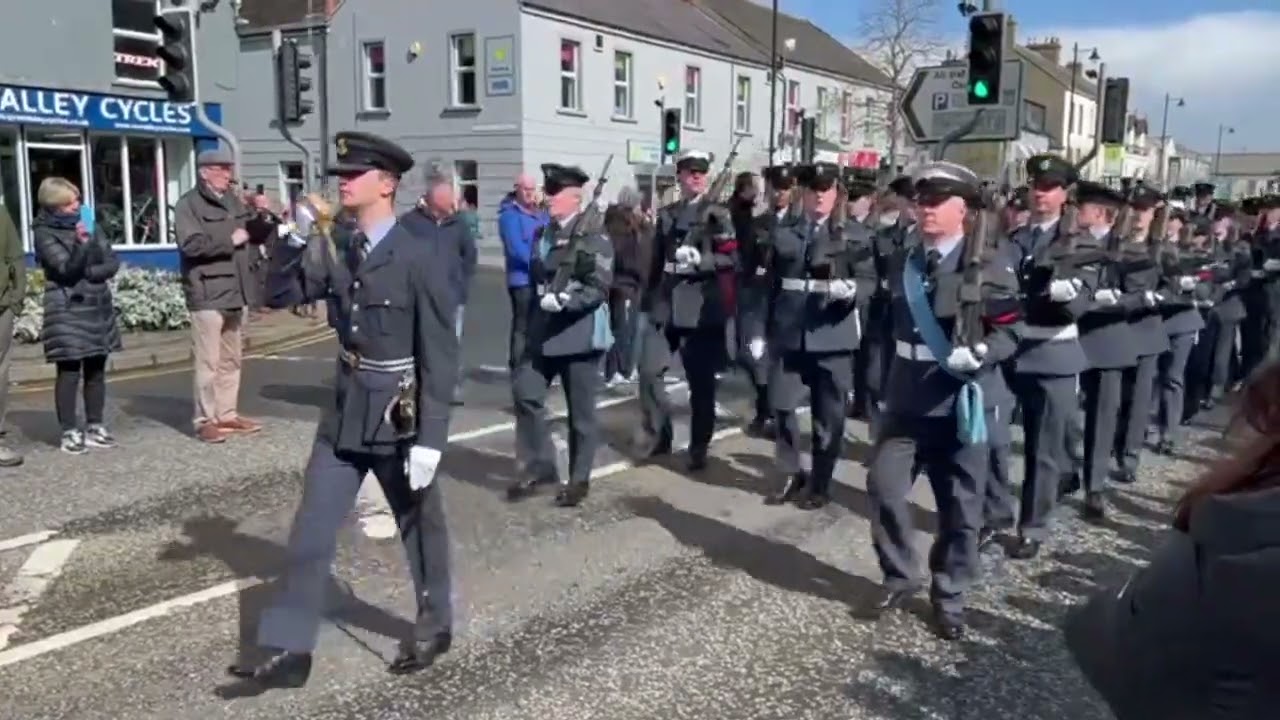 RAF receives Freedom of the Borough in Limavady - YouTube