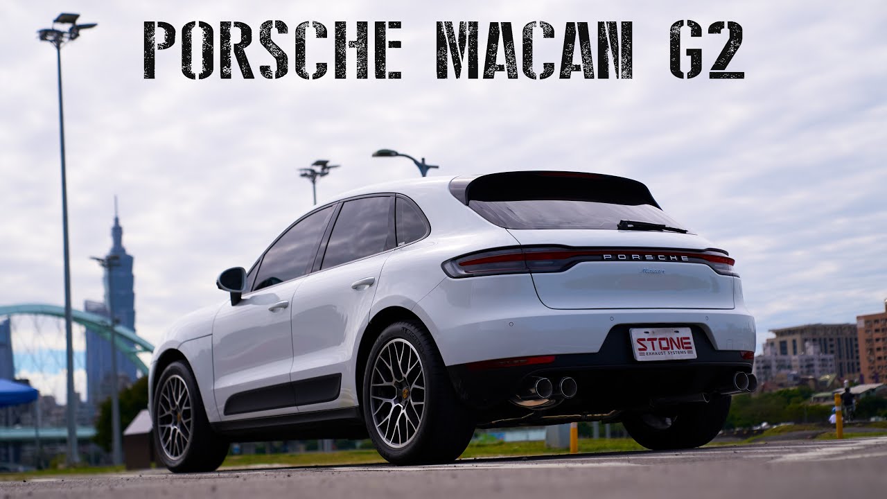 Porsche 95B Macan G2 / Stone Turbo-back Exhaust Sound - YouTube