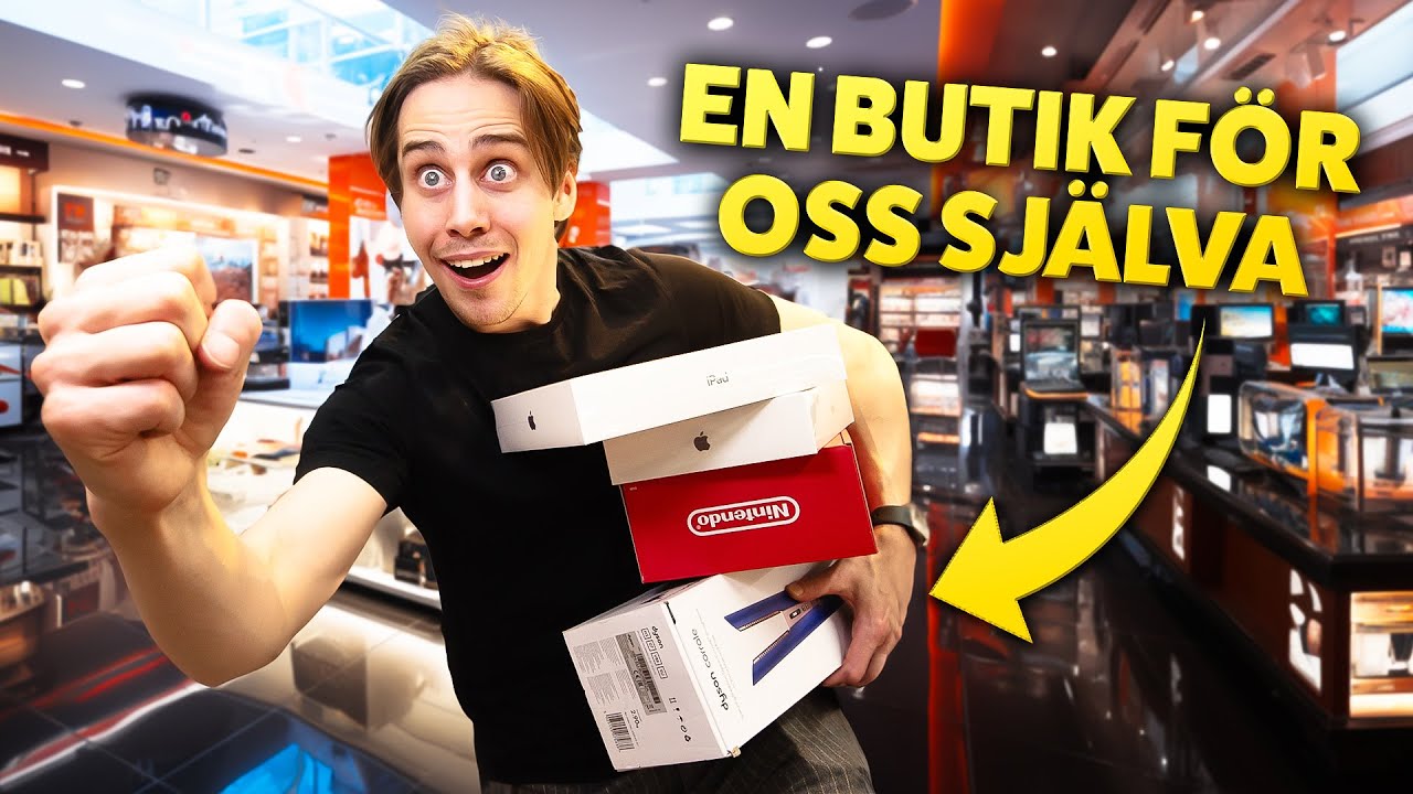 VI HAR EN BUTIK HELT FÖR OSS SJÄLVA - YouTube