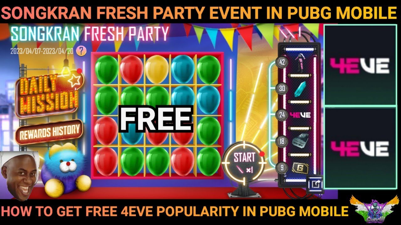 NEW SONGKRAN FRESH PARTY EVENT IN PUBG MOBILE | HOW TO GET FREE 4EVE ...