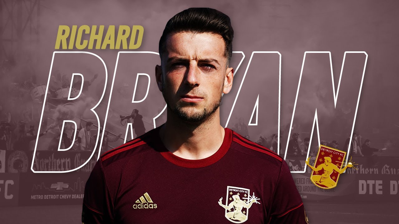 Richard Bryan Detroit City FC RB/CDM Highlights - YouTube