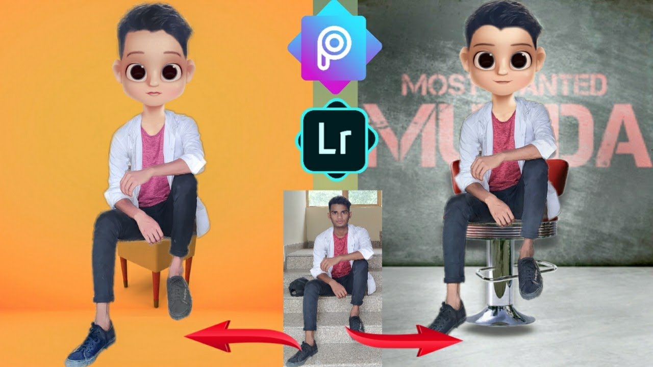 HOW TO MAKE CARTOON🥺FACE IMAGE // TRENDING CARTOON EFFECT EDITING 2020 ...