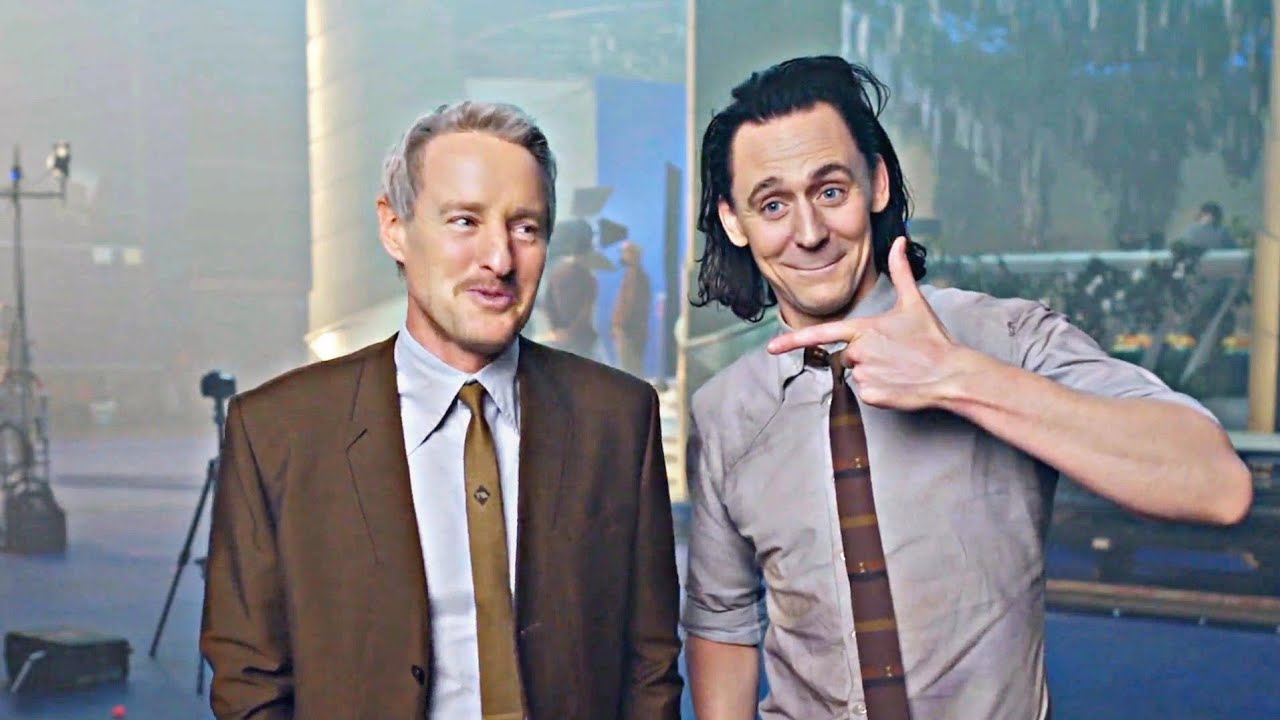 Tom hiddleston and Owen Wilson and Shakespeare BTS loki S1 - YouTube