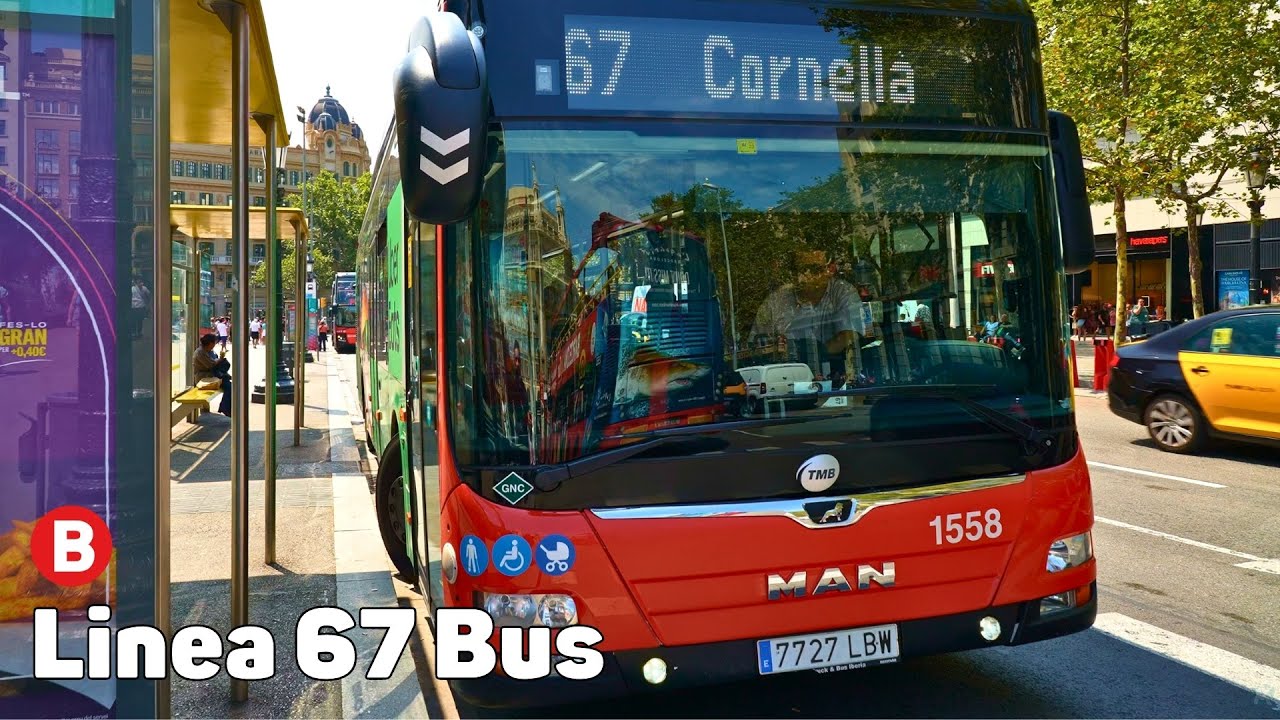 67 Bus - Autobús de Barcelona - Viaje completo - YouTube