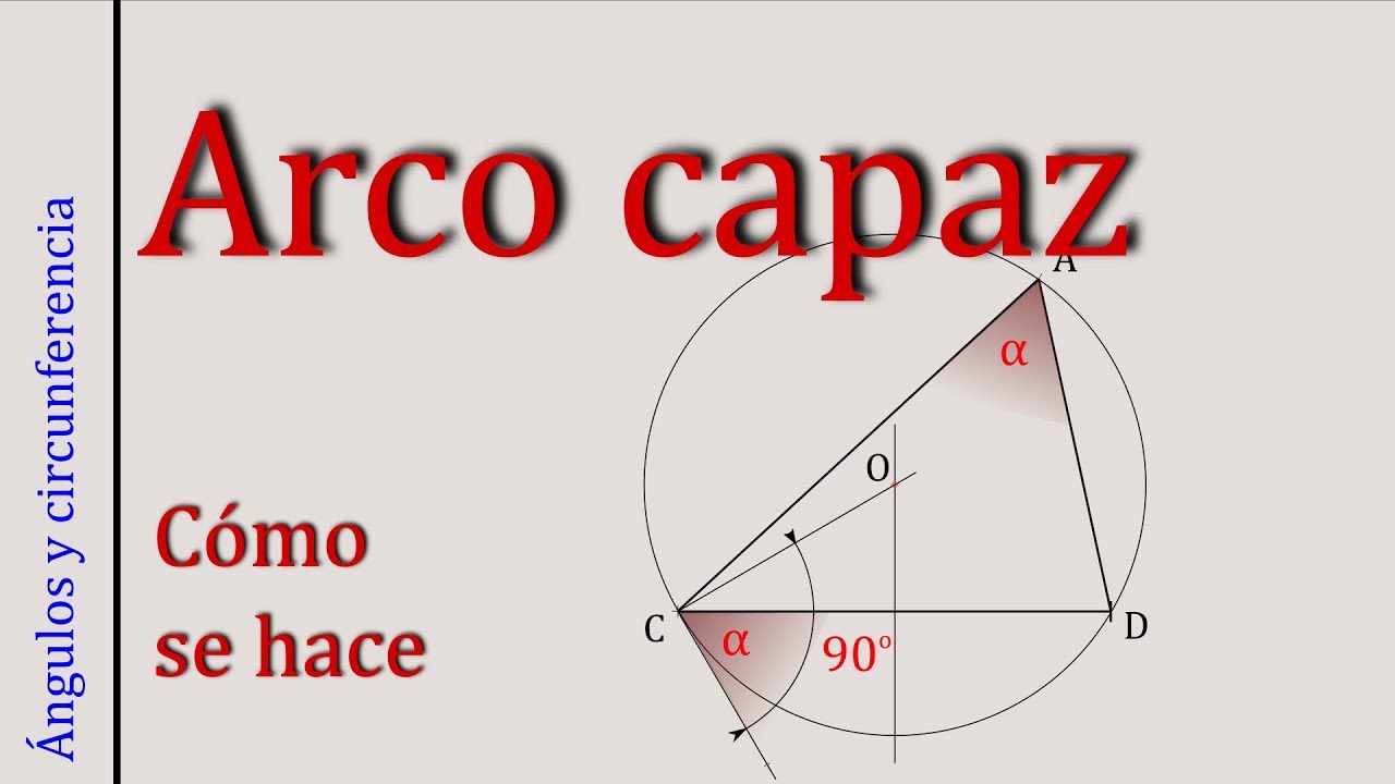 Cómo se dibuja el arco capaz - YouTube