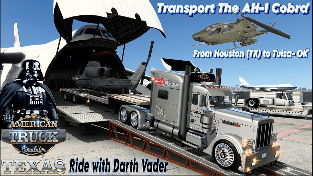 American Truck Simulator 1.48 - Transport AH-1 ″Cobra″ - 🚛Peterbilt ...