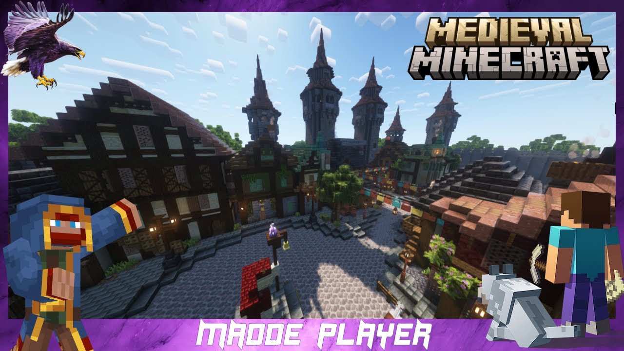 Minecraft: Construindo uma Cidade Medieval! Tarvizia! Java 1.21.1 - YouTube