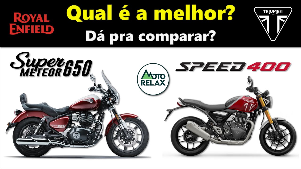 Triumph Speed 400 ou Super Meteor 650! QUAL VOCÊ VAI COMPRAR? Qual é a ...