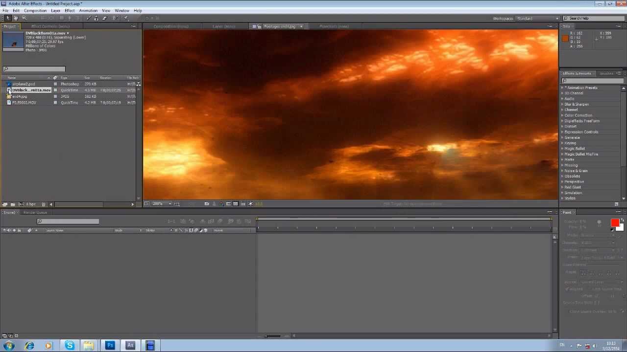 After Effects Tutorial:5: Airplane Crash Effects (by Nipan) - YouTube