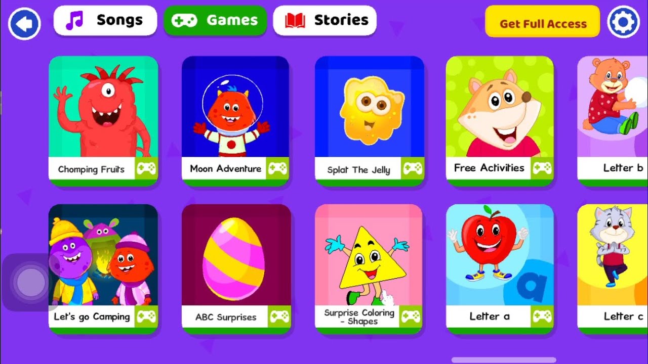 Chomping Fruits, ABC Surprise, Splat the Jelly | KidloLand - YouTube