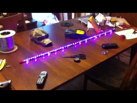 Home made LED whips - YouTube