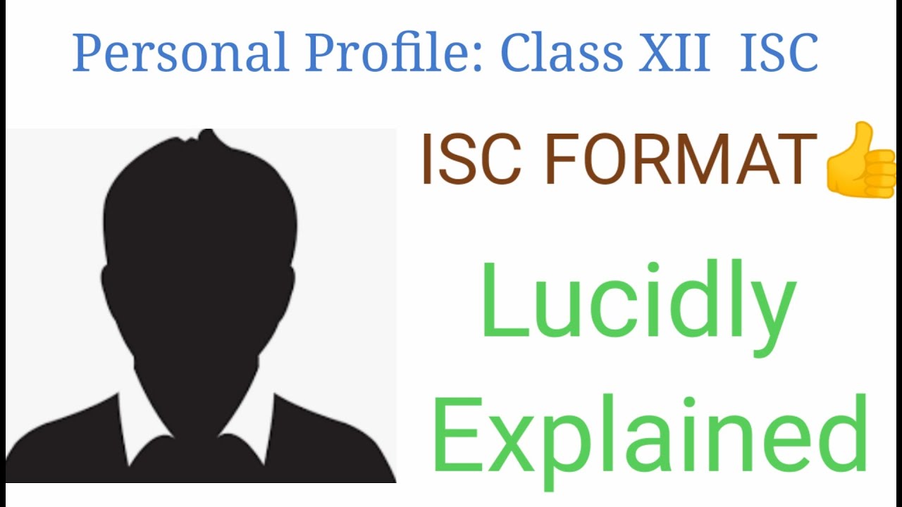 Personal Profile Writing Class XII ISC BOARD #isclanguage #isc # ...
