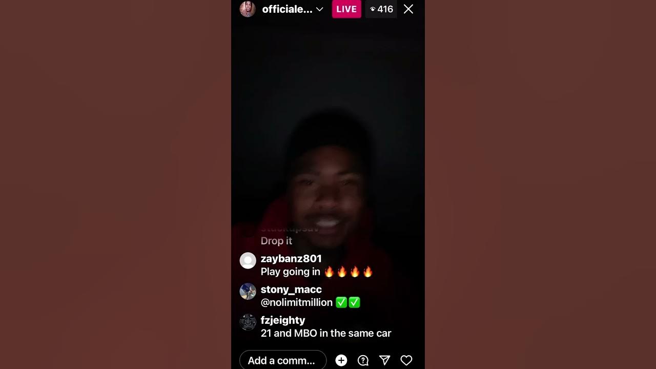 EBK jaaybo live night before going to jail - YouTube