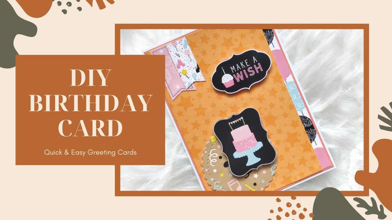 DIY Birthday Card Making Process| Step-by-Step Handmade Card Tutorial ...