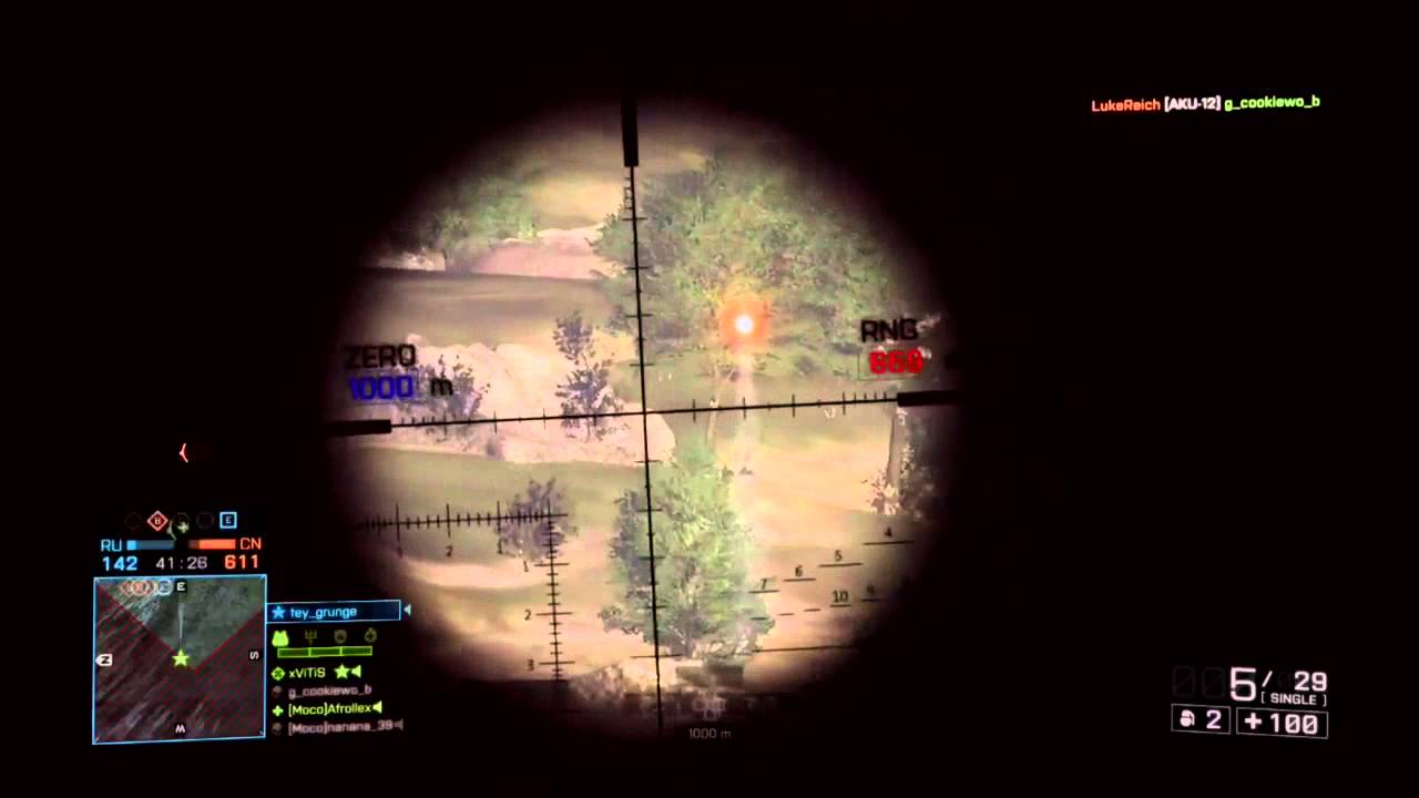 [BF4 - PS4] [SRR-61] AWESOME 1081m HEADSHOT WITH SRR-61 SNIPER RIFLE ...