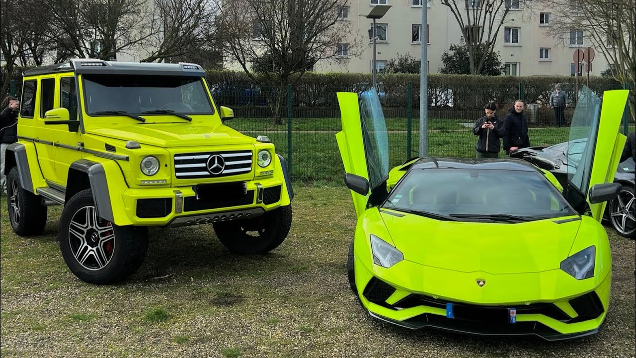 Car and coffee Sanit-cloud gros convoi ( 812 novitec AMG gt black ...
