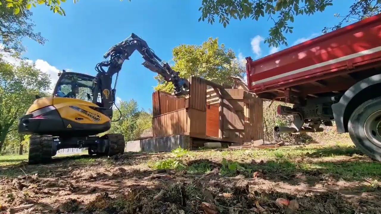 Mecalac 6 mcr demolition - YouTube