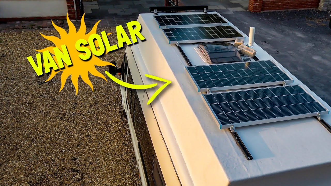 INSTALLING SOLAR AND VAN BUILD!!! - YouTube