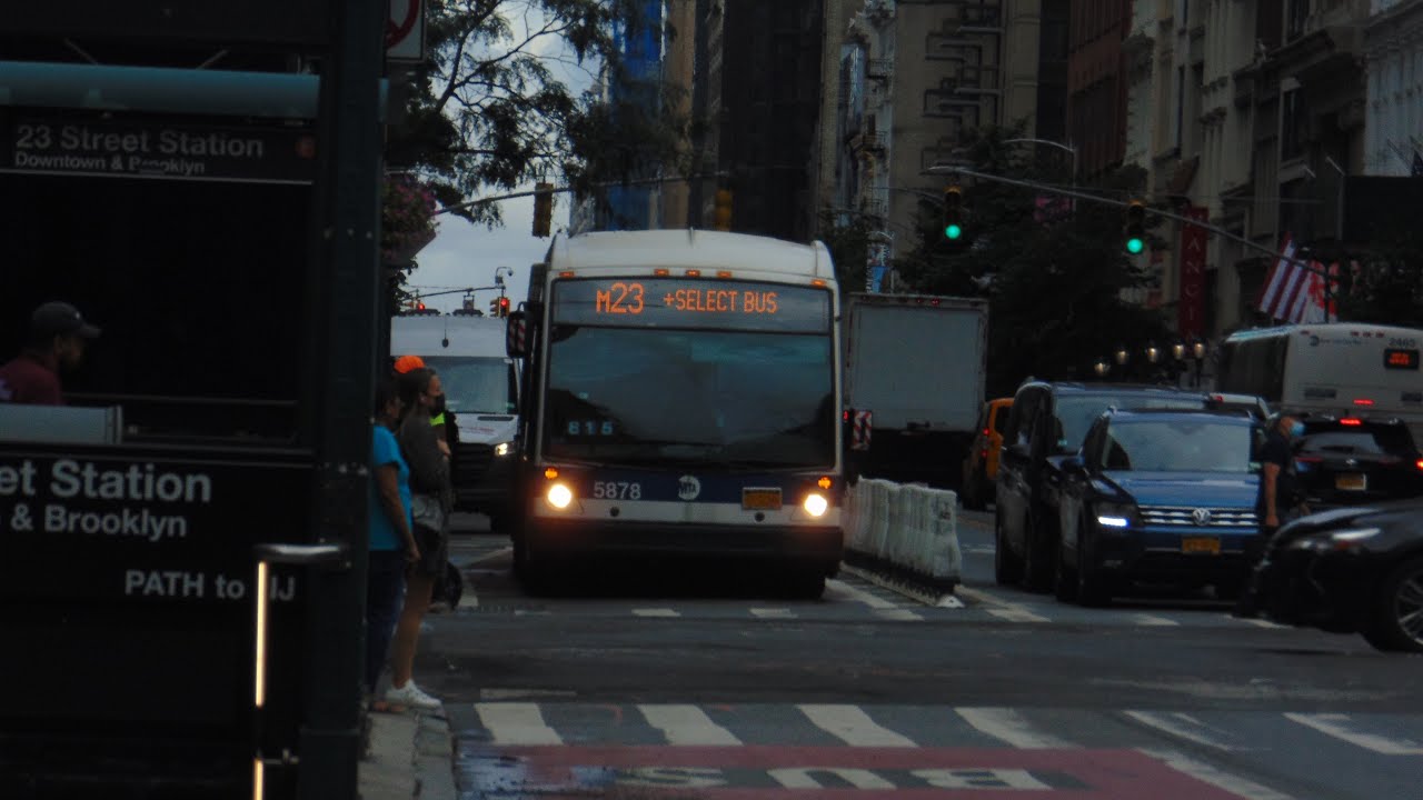 MTA New York City Bus: 2013 Novabus LFS Artic #5878 on the M23 SBS ...
