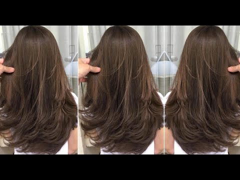 Easy & Simple Long Layered Haircut Tutorial for women with Quick Hair ...