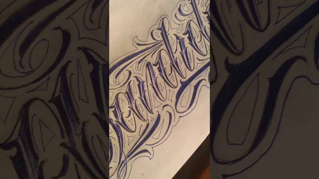 Bandidos Lettering Chicano Serío Letters - YouTube
