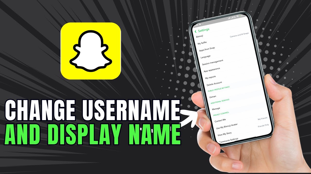 How To Change Snapchat Username And Display Name - YouTube