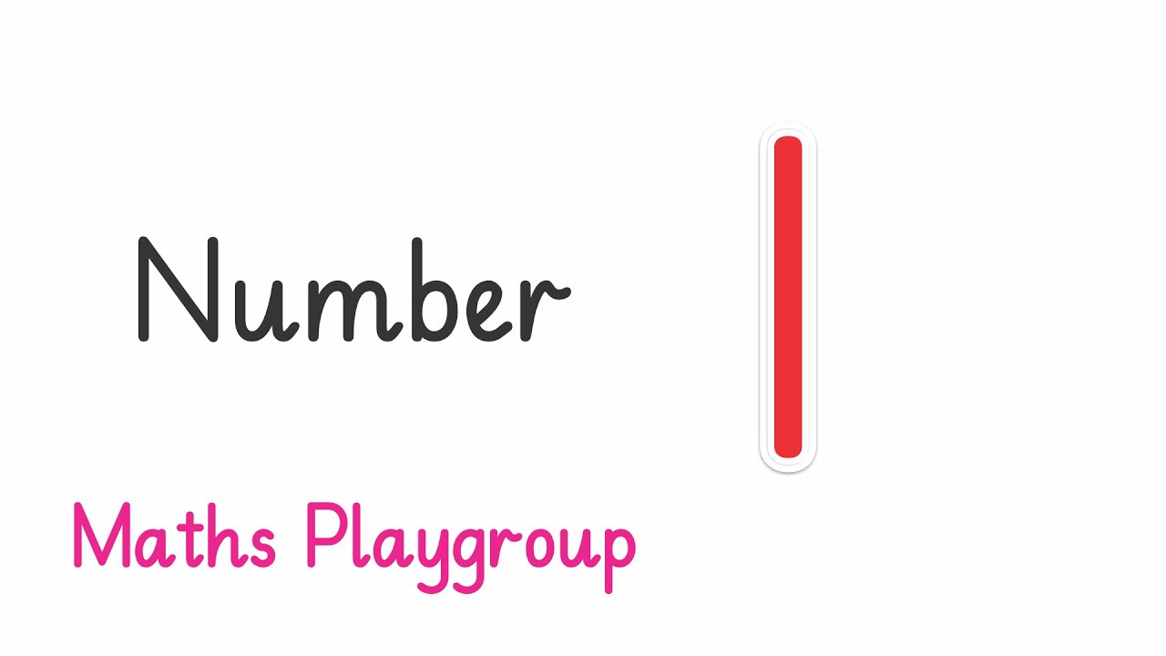 03 Number 1 | Playgroup | Sharp Math Playgroup - YouTube
