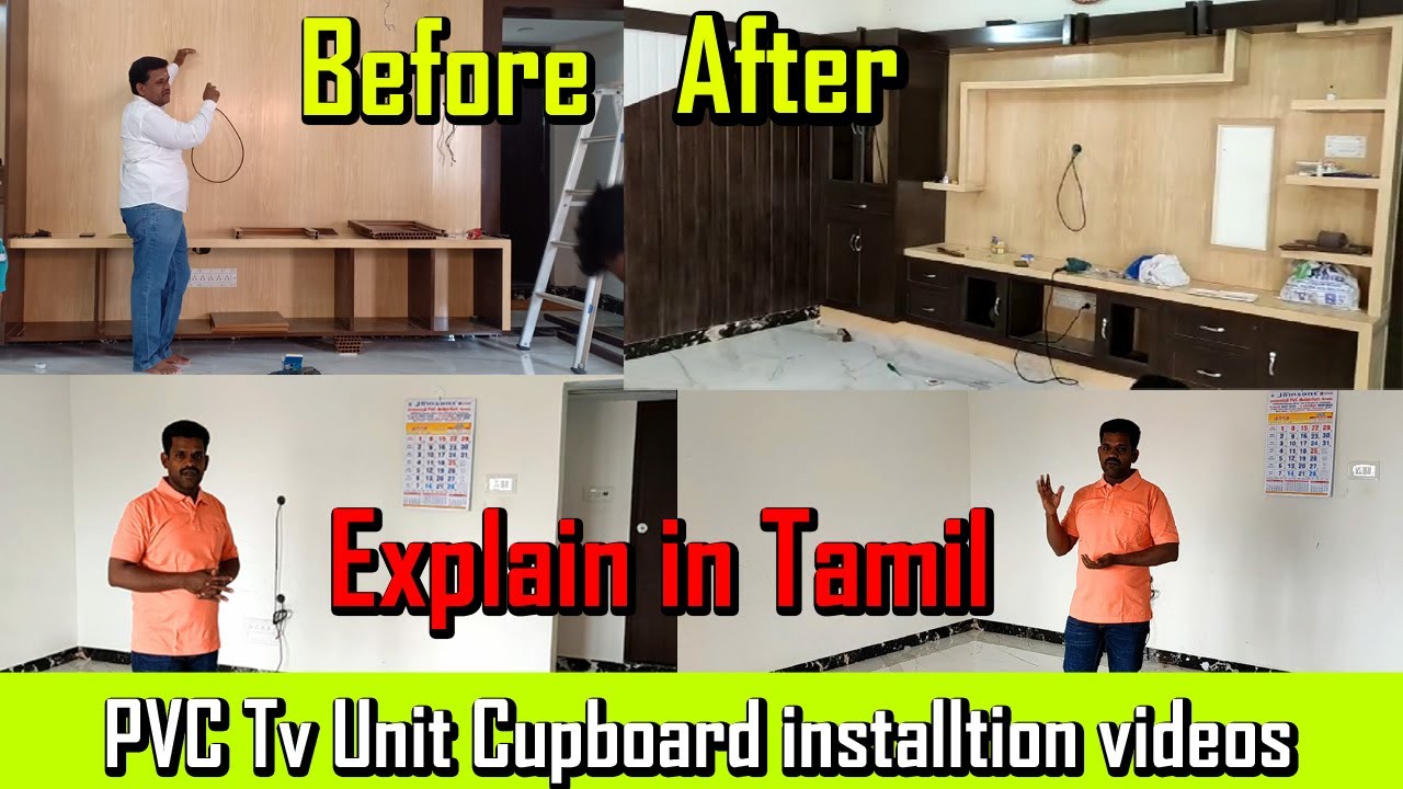 How to install PVC Tv Showcase ,How to Install PVC Cupboard,How To ...
