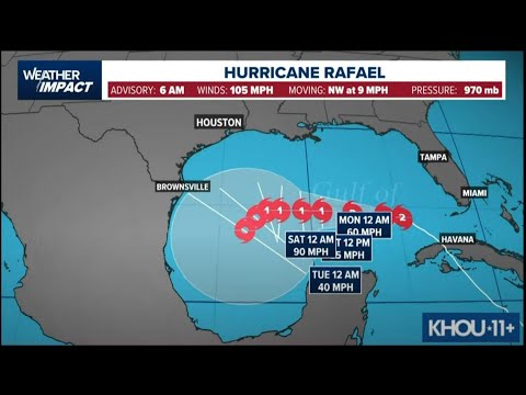 Tracking Hurricane Rafael: Track takes southward shift - YouTube
