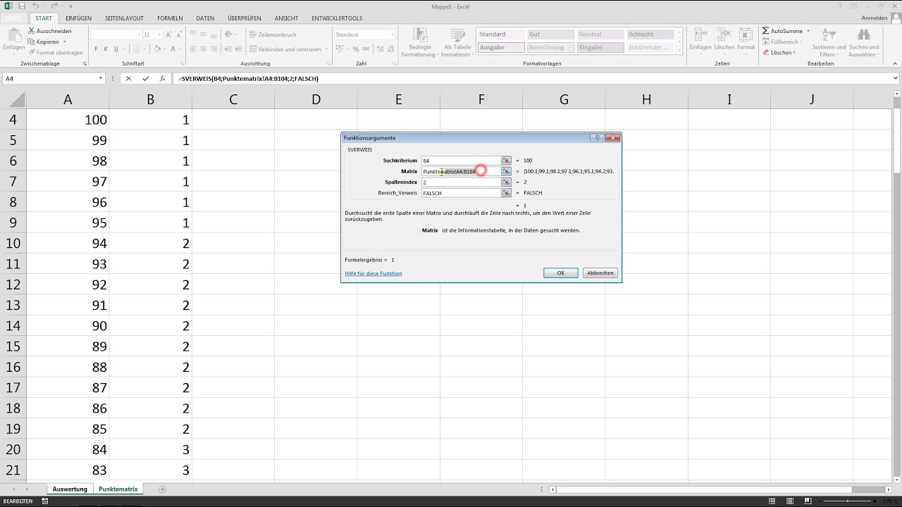 SVERWEIS - FUNKTION (Excel) einfach erklärt - YouTube