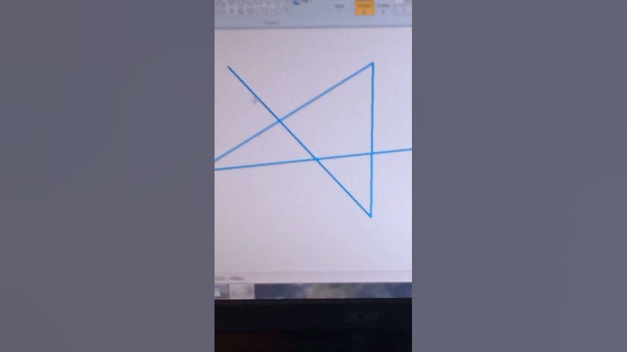How to draw star in paint with polygon tools , পলিগন টুলস ব্যবহার করে স্টার আঁকা সহজ - YouTube