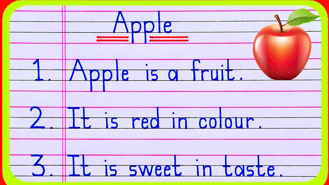 10 Lines on Apple in English | Essay on Apple | Essay on Apple in ...