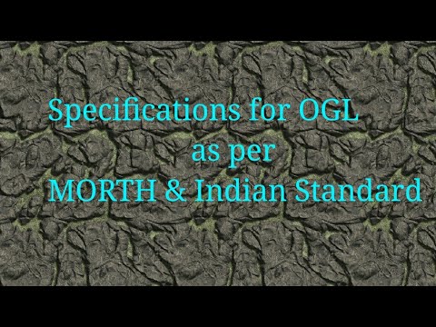 Specifications for original ground level(OGL) as per MORTH & IS - YouTube