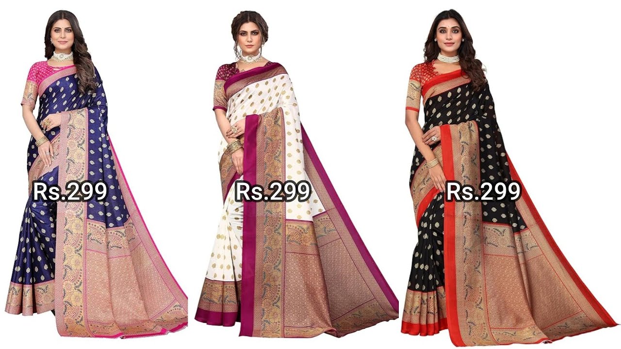 Every Day Use Saree Collection|Daily Wear Saree |Jacquard Silk Saree ...