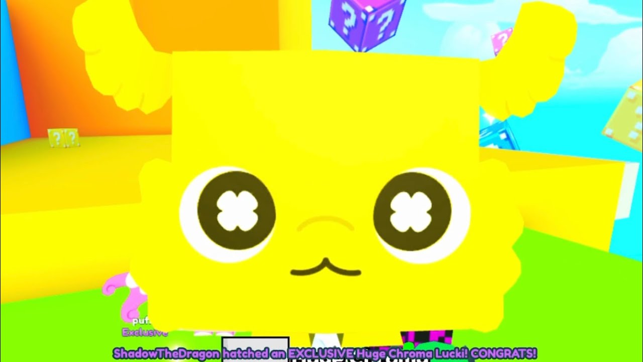 HATCHING A HUGE CHROMA LUCKI IN PET SIMULATOR X??? - YouTube