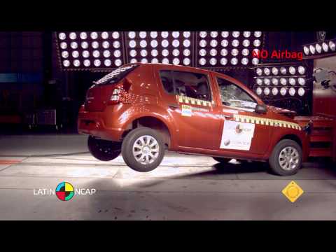 Crash Test com o Renault Sandero