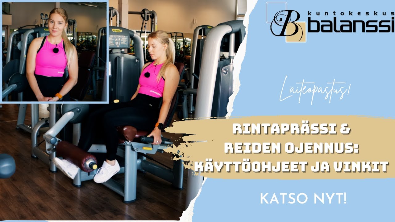 Rintaprässi & reiden ojennus: Käyttöohjeet ja vinkit - YouTube