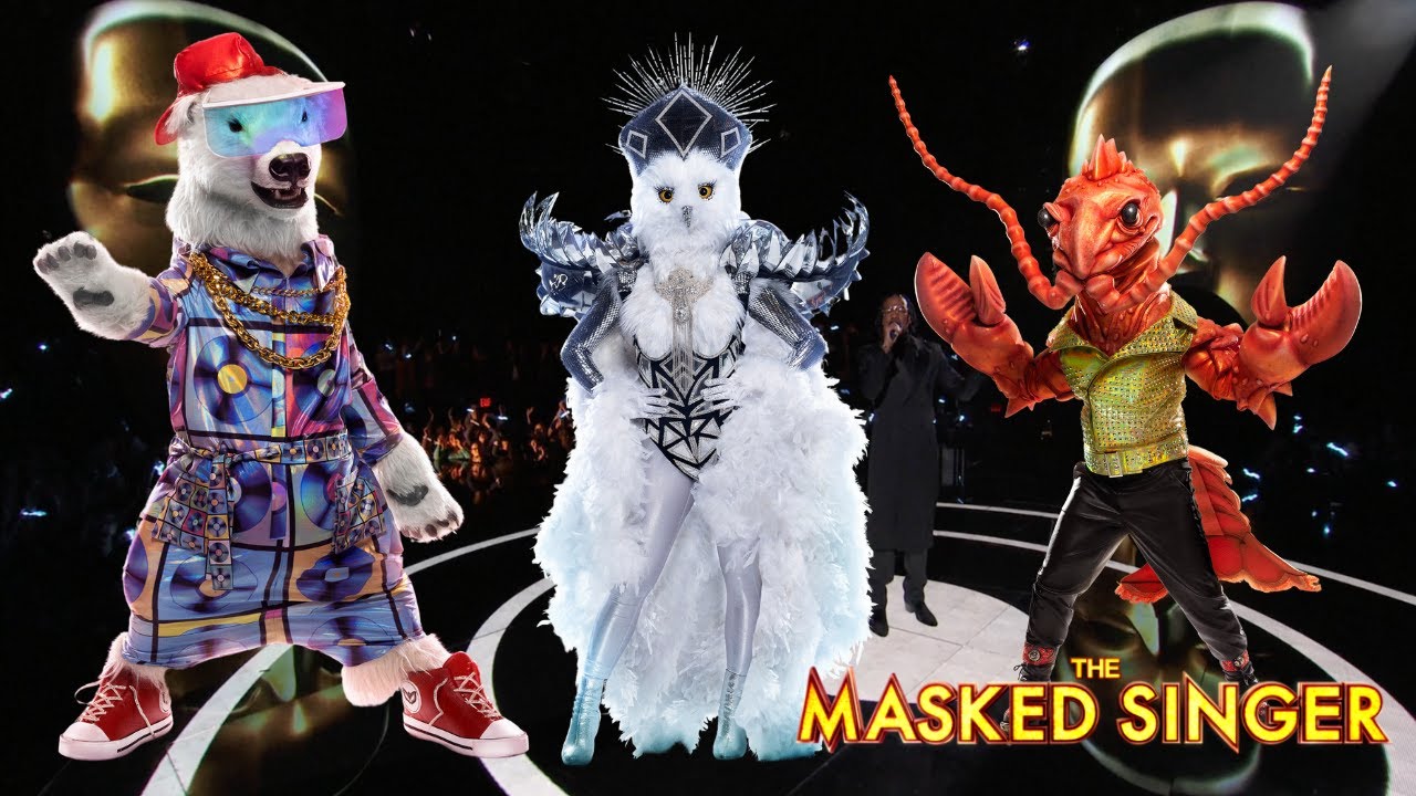 Lobster, Night Owl, Polar Bear Revealed - Masked Singer Season 9 - YouTube