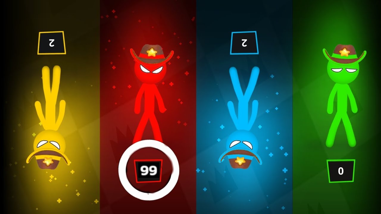 The Stickman MINIGAMES Random Gameplay - Stickman Party 1 2 3 4 Player ...