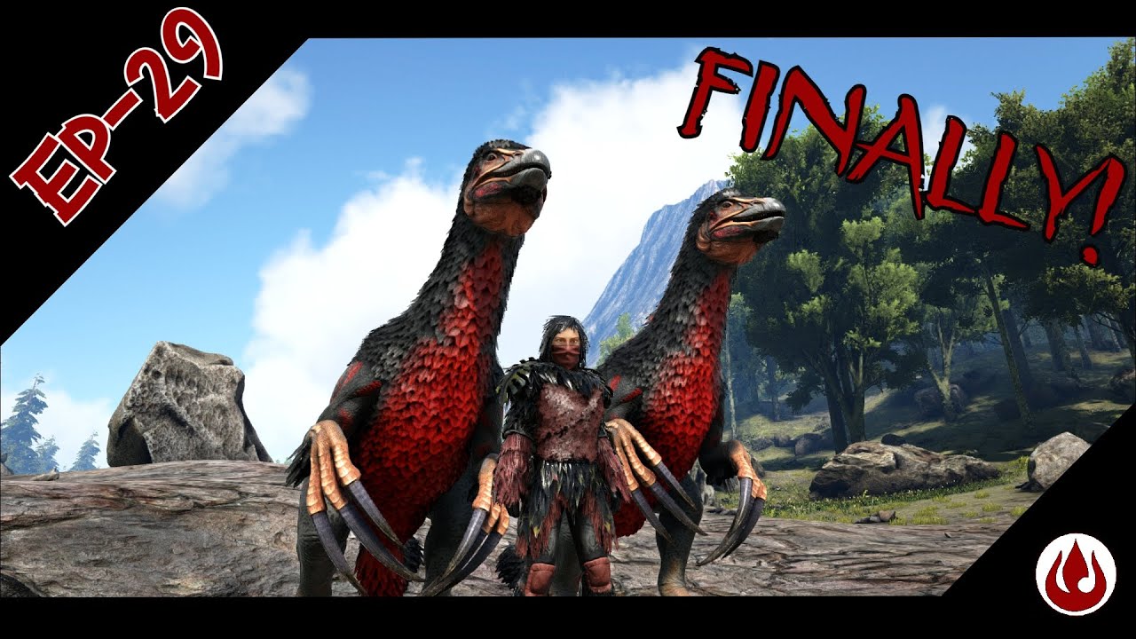 ARK Survival Evolved Ep 29 - Taming Our Female Theri! - YouTube