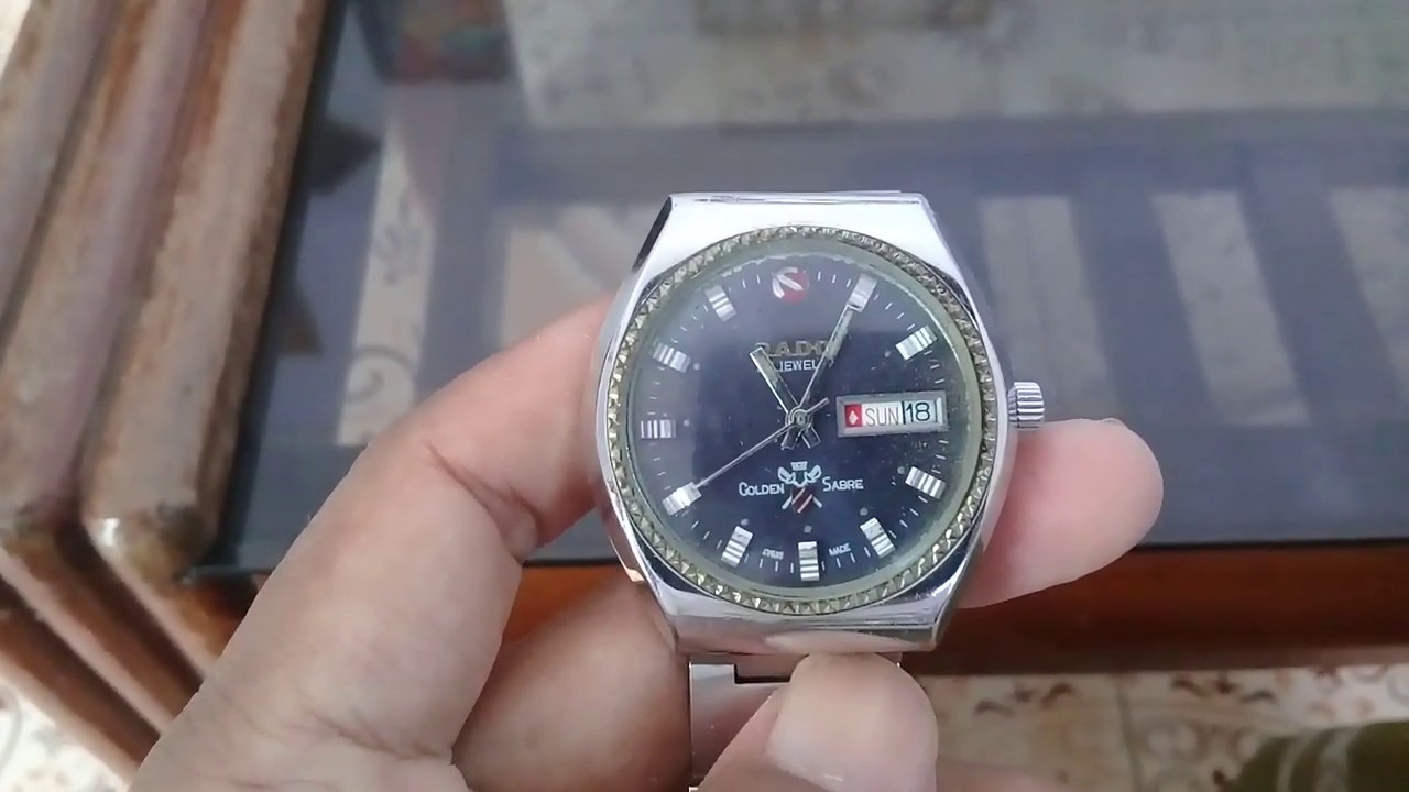 Jam Tangan Kuno Rado Golden Sabre Full Ori Otomatis - YouTube