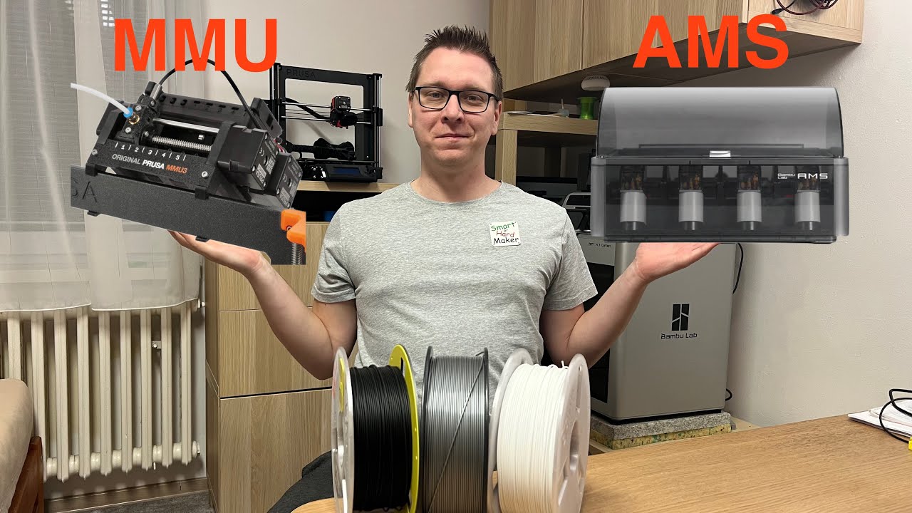 Porovnání technologii Prusa MMU a Bambu AMS /3D tisk 1# - YouTube