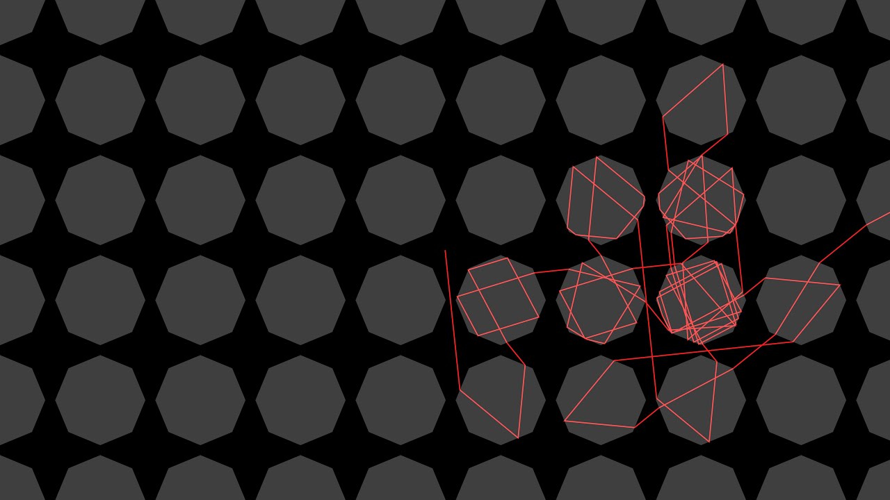 A lighthouse beam in a grid of octagonal prisms | Ray Optics & Ray ...