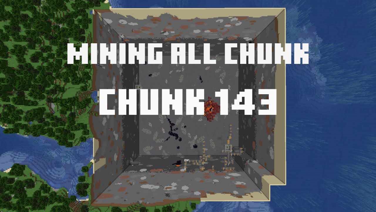 Mining all the chunks in Minecraft (Chunk 143) in 1 Minute - YouTube