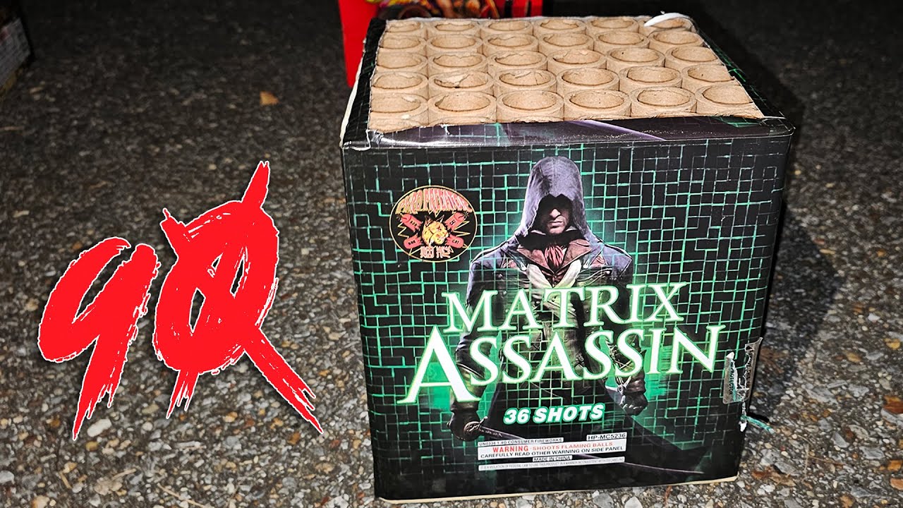 Matrix Assassin - Pyro Predator - 36S 500G Firework - YouTube