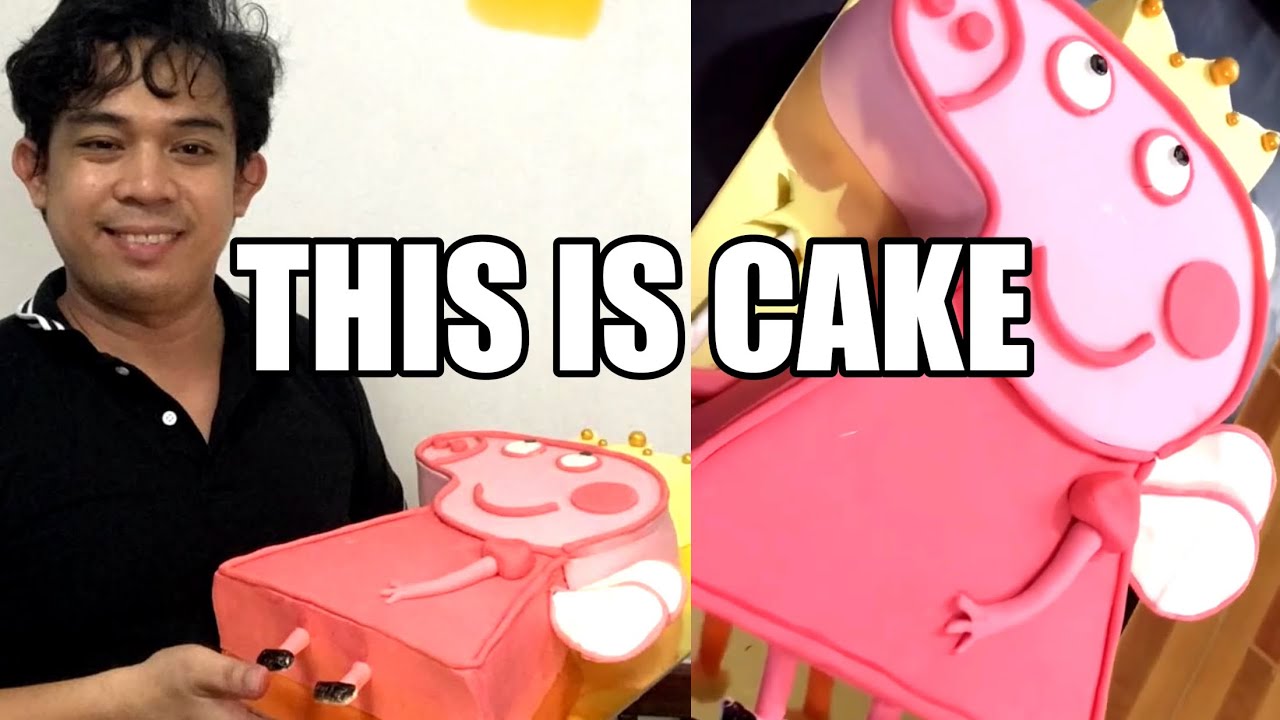 I Made Realistic Peppa Pig Na Cake | How To Make Peppa Pig Cake ...