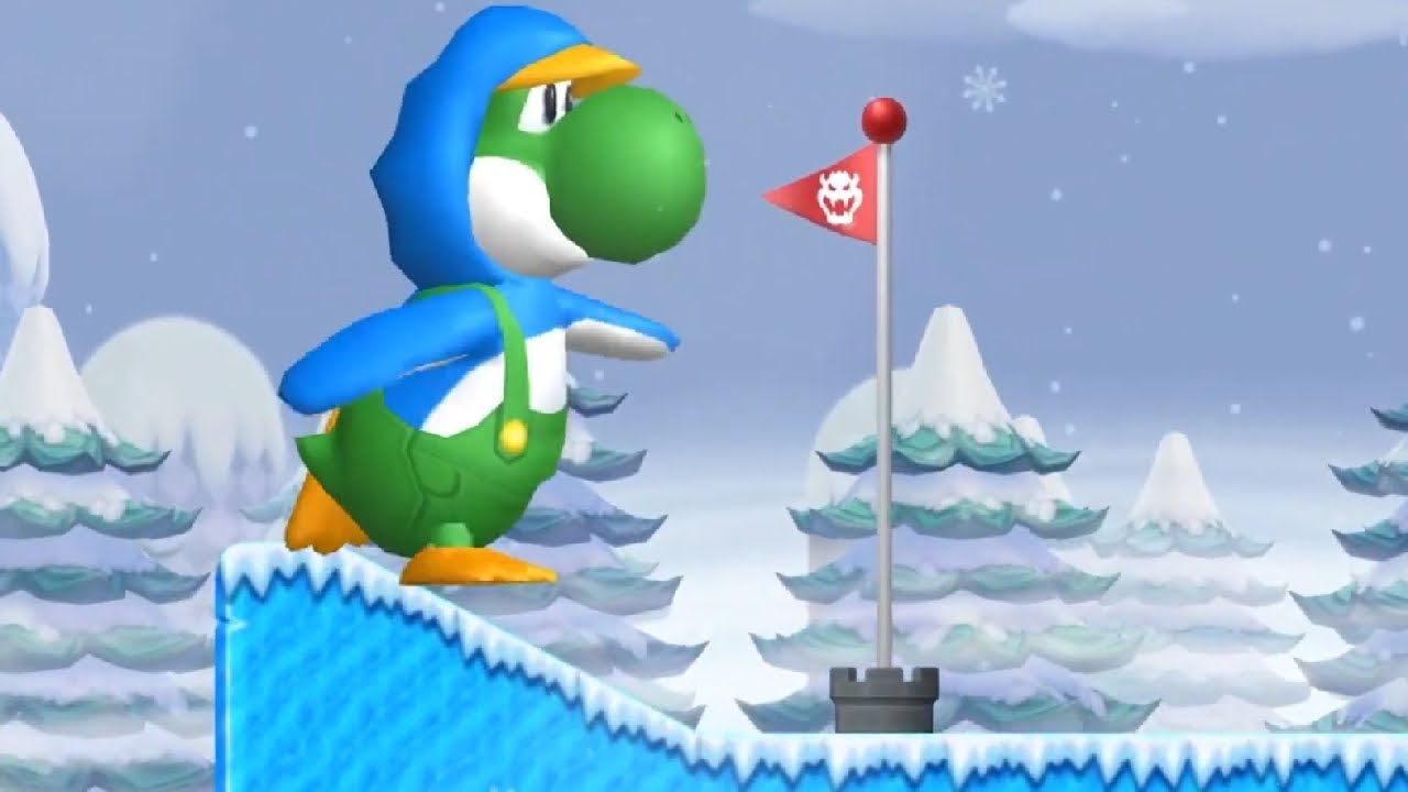 Giant New Super Mario Bros. Wii Yoshi - Full Walkthrough - #02 - YouTube