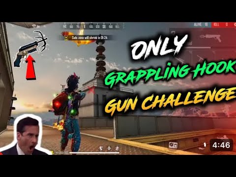 Only grappling hook gun challenge😱 in free fire 🥵first time in free ...