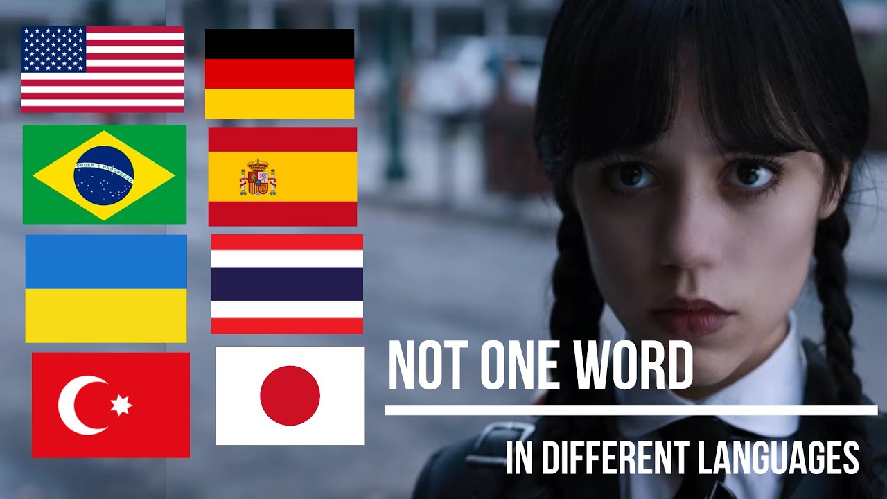 Wednesday Not one word in different languages - YouTube