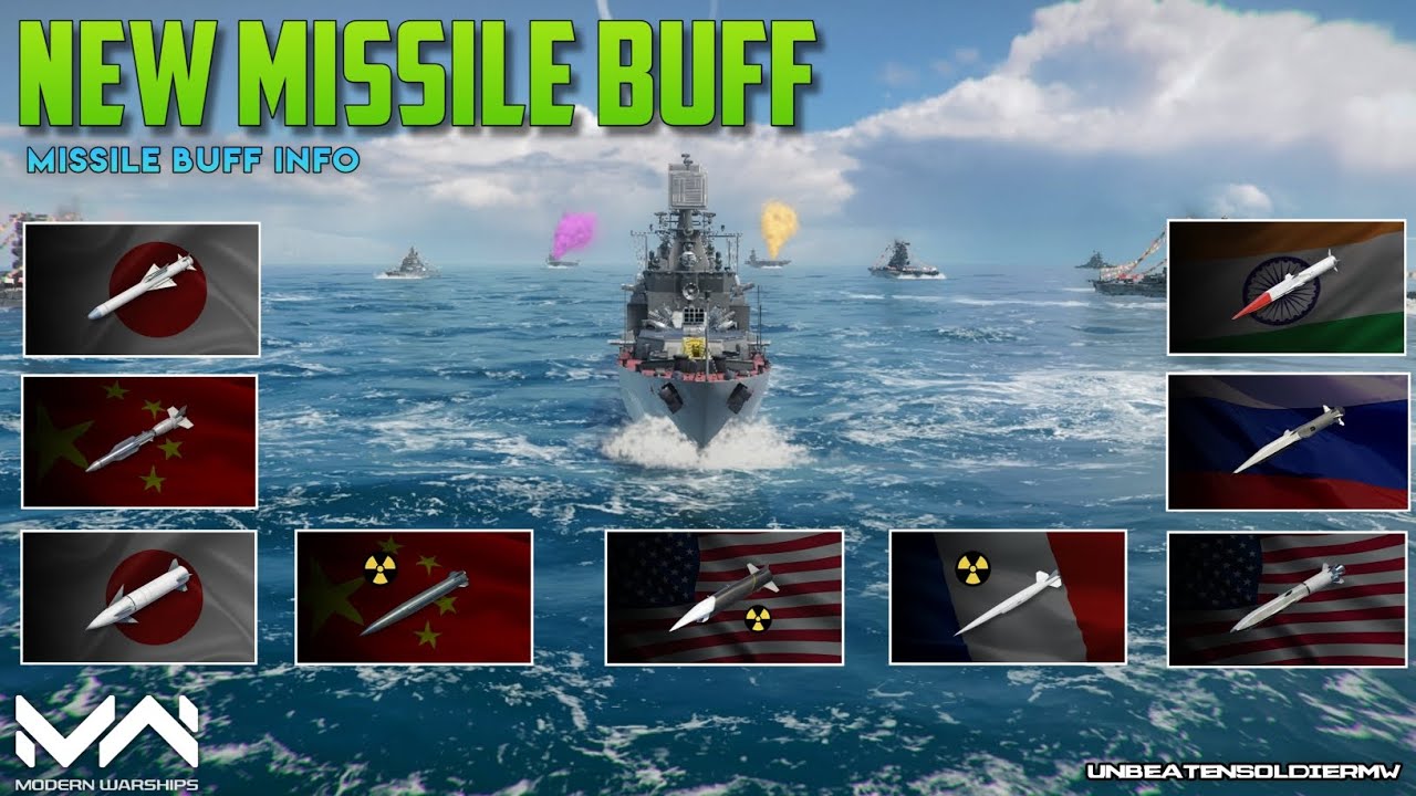Modern Warships : All Missile Buff info and list || New Buff in Alpha ...